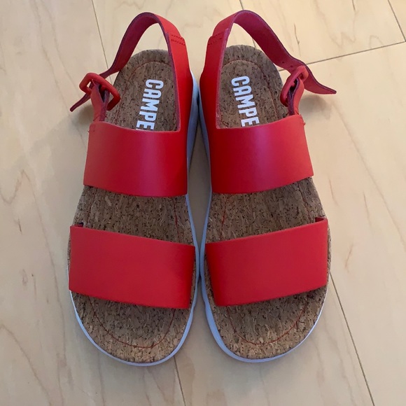 Camper | Shoes | Camper Red Sandals Nwot | Poshmark